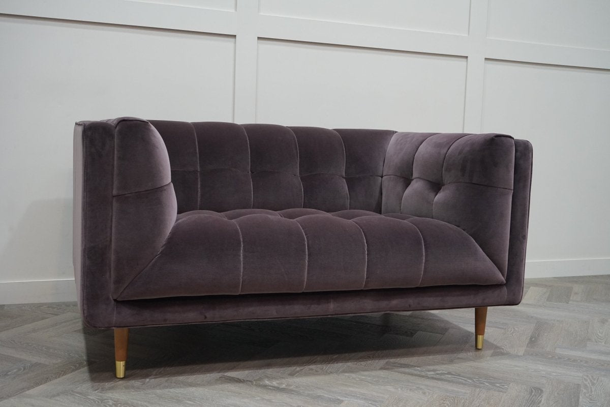 Grace 2 Seater Fabric Sofa, Plum – Heatons Furniture Outlet