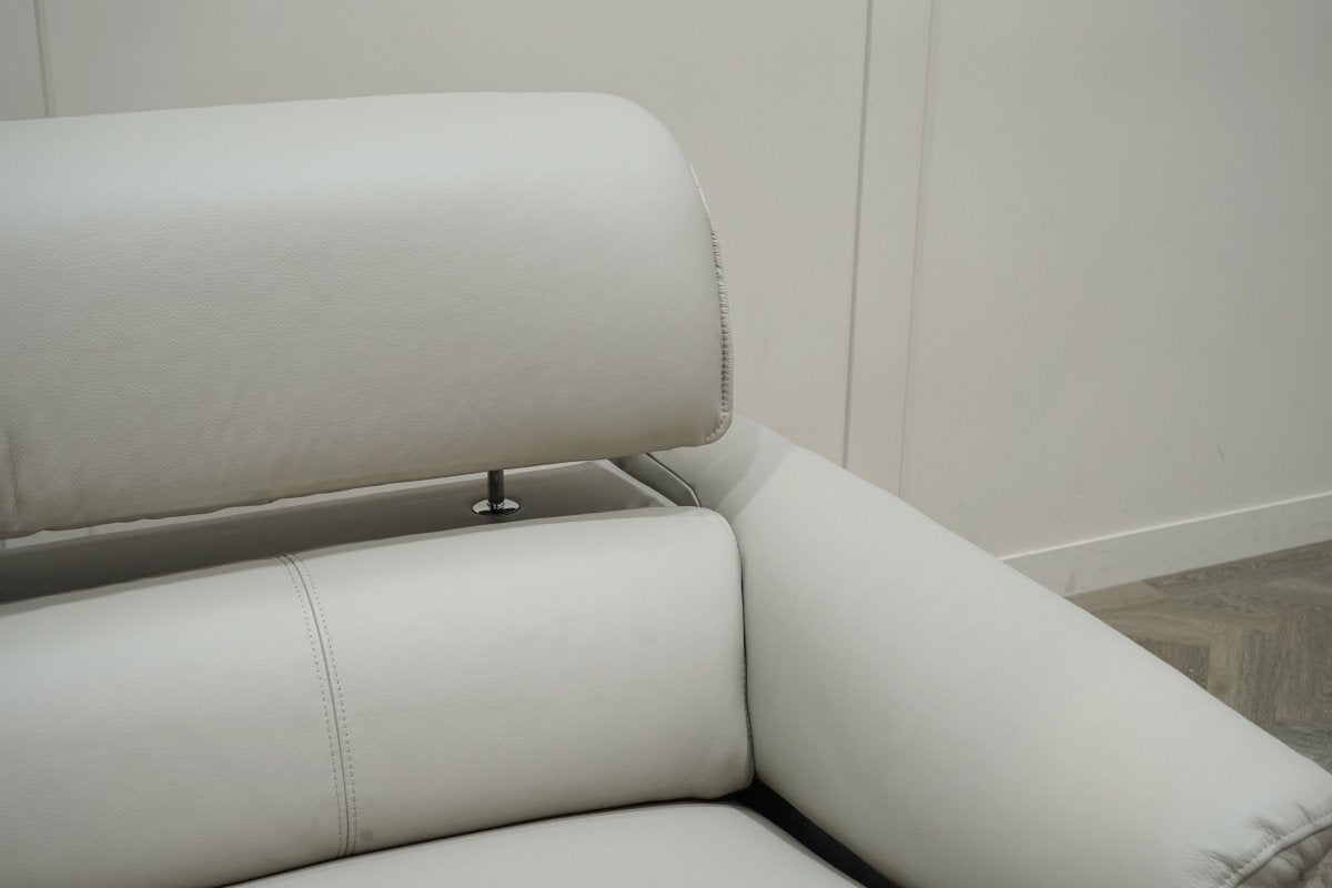 Jade 3 + 2 Seater Leather Power Reclining Sofa with Telescopic Headres ...