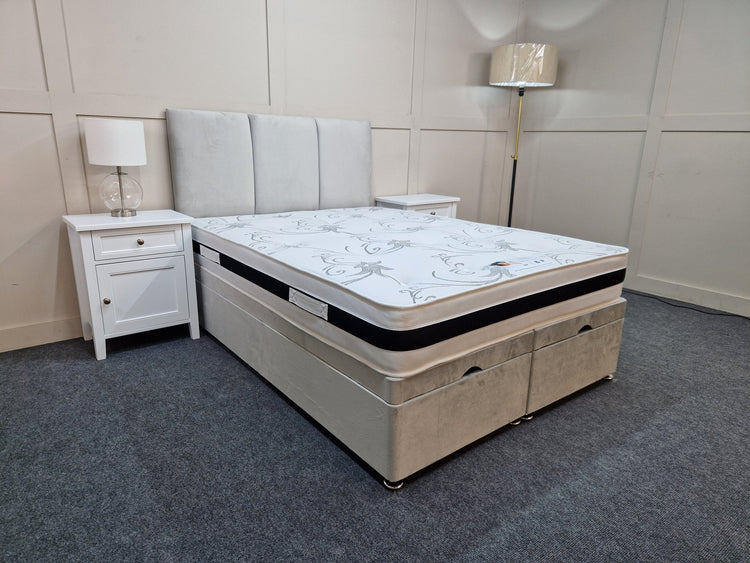 Diamond Orthopaedic Spring, End Lift Ottoman Bed & Headboard – Heatons ...