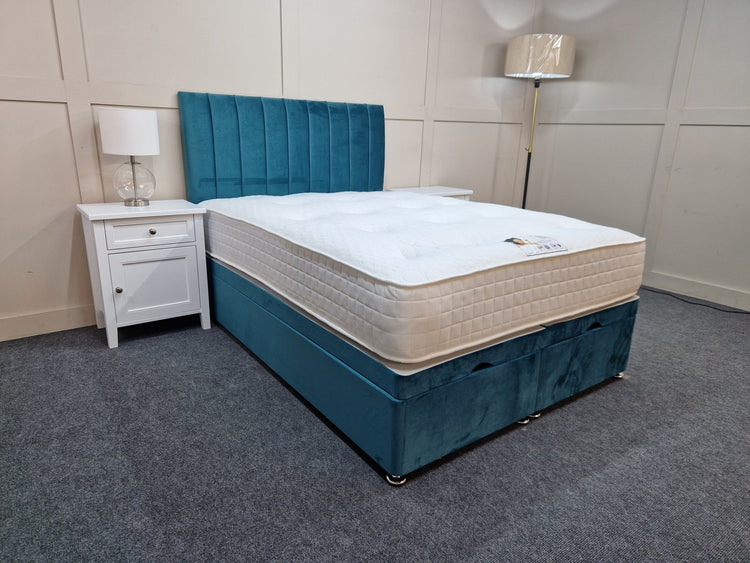 Victoria 1000 Pocket Spring End Lift Ottoman Bed & Headboard – Heatons ...