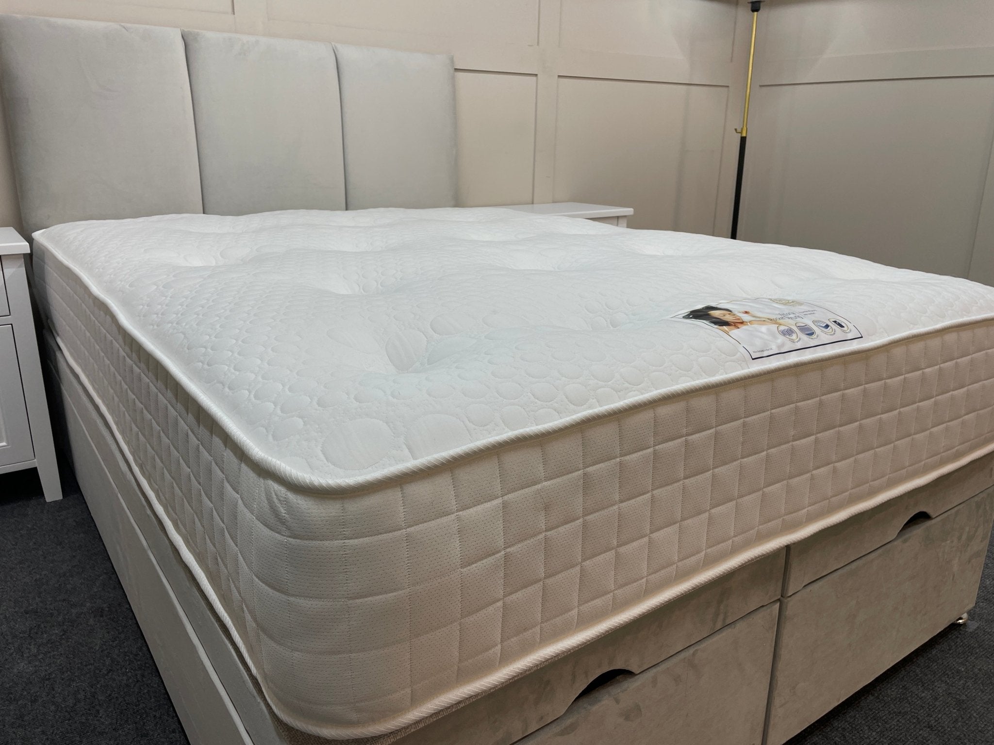 Victoria 1000 Pocket Spring End Lift Ottoman Bed & Headboard – Heatons ...